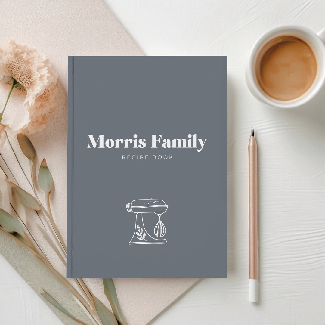 Custom Family Recipe Book Personalized Recipe Book Blank Recipe Journal ...