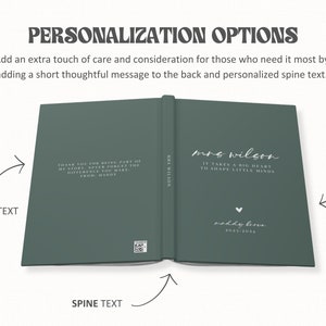 Custom Teacher Notebook Personalized Teacher Notepad, TA Gifts, Back to ...