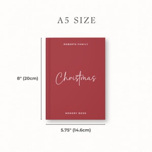 Custom Christmas Memory Book Christmas Journal Personalized Family ...