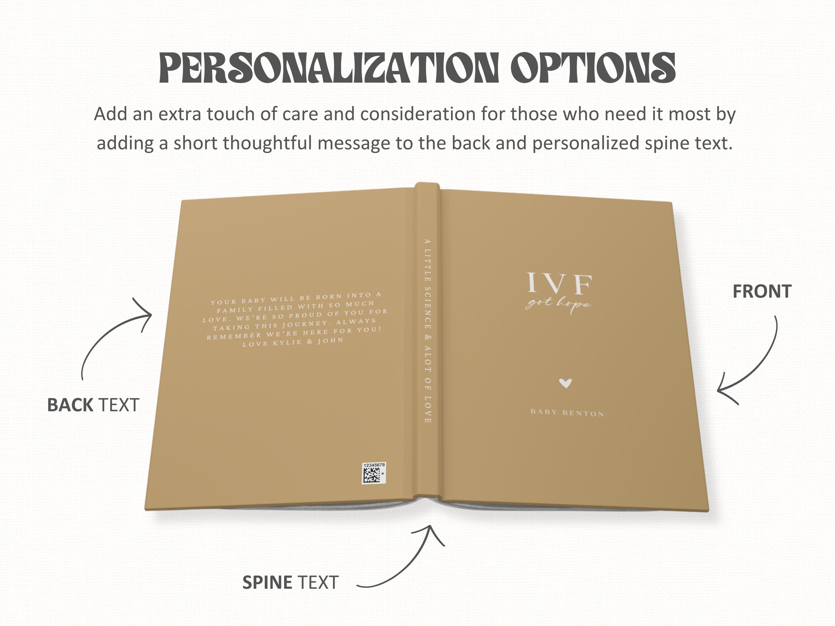 IVF Gift Personalized IVF Journal, Miracle Baby Gift, Infertility Gift ...