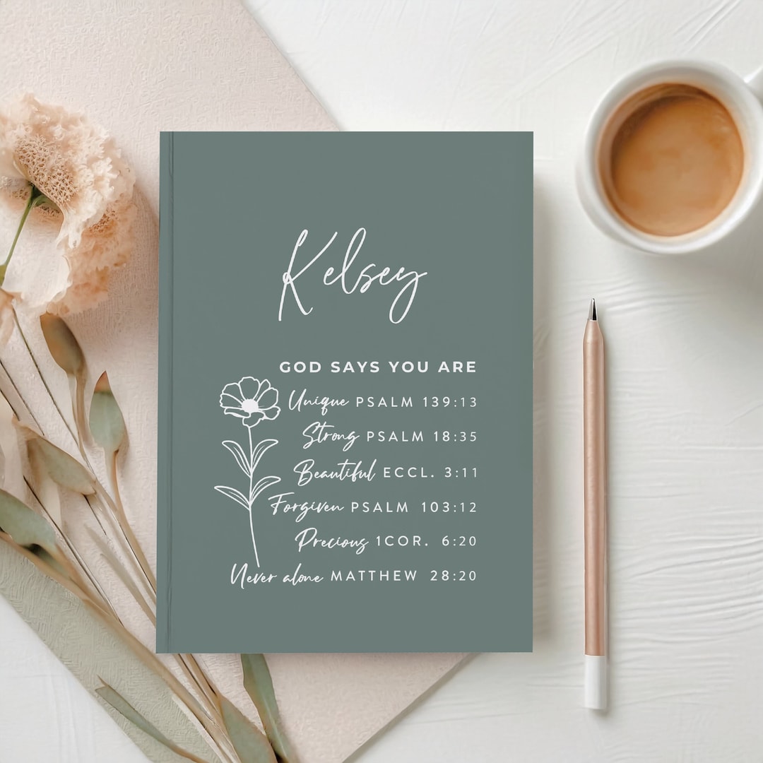 Personalized Prayer Journal for Women, Devotional Journal Custom ...
