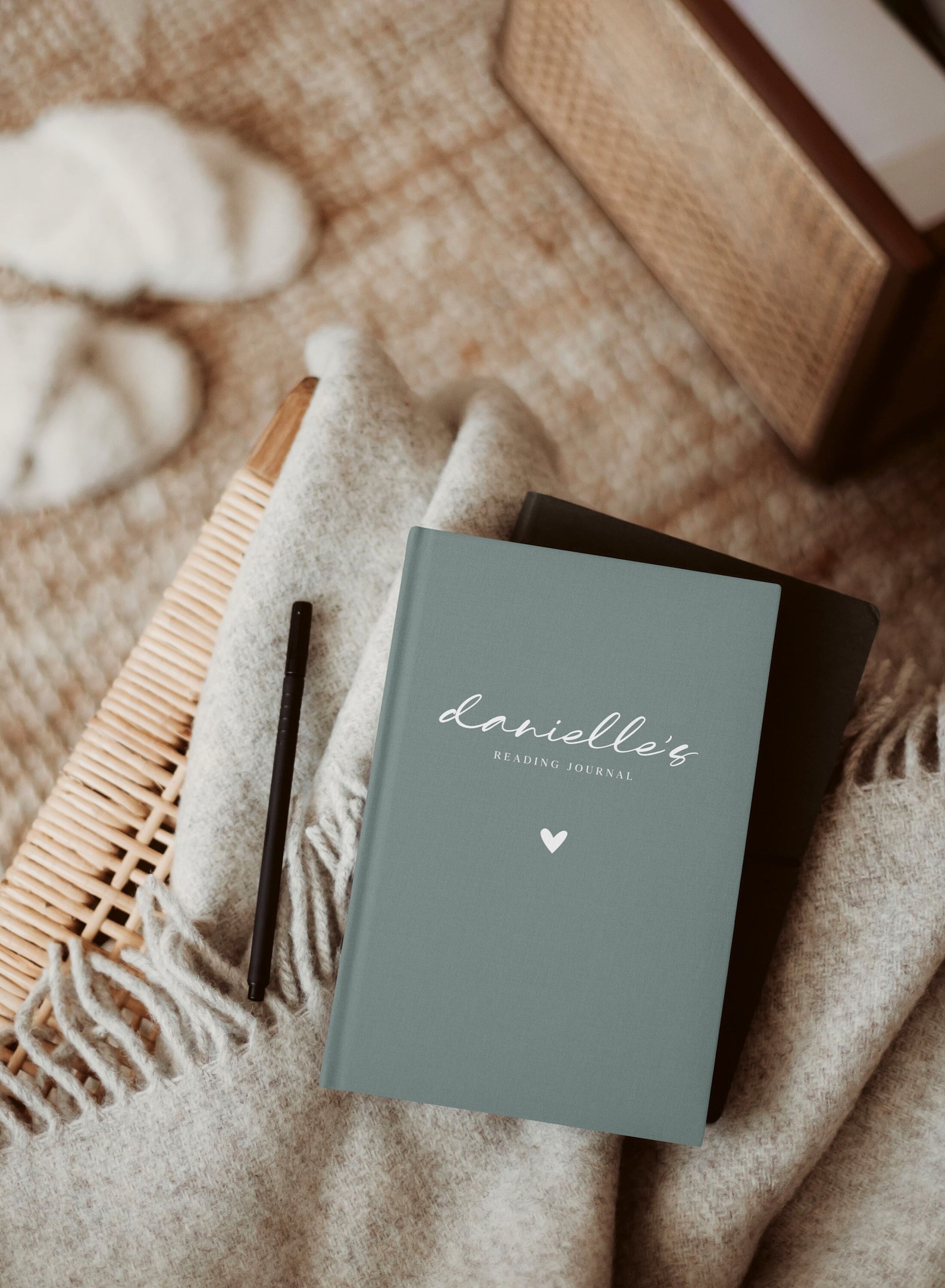 Book Reading Journal Notebook, Personalized Reading Journal, Custom ...