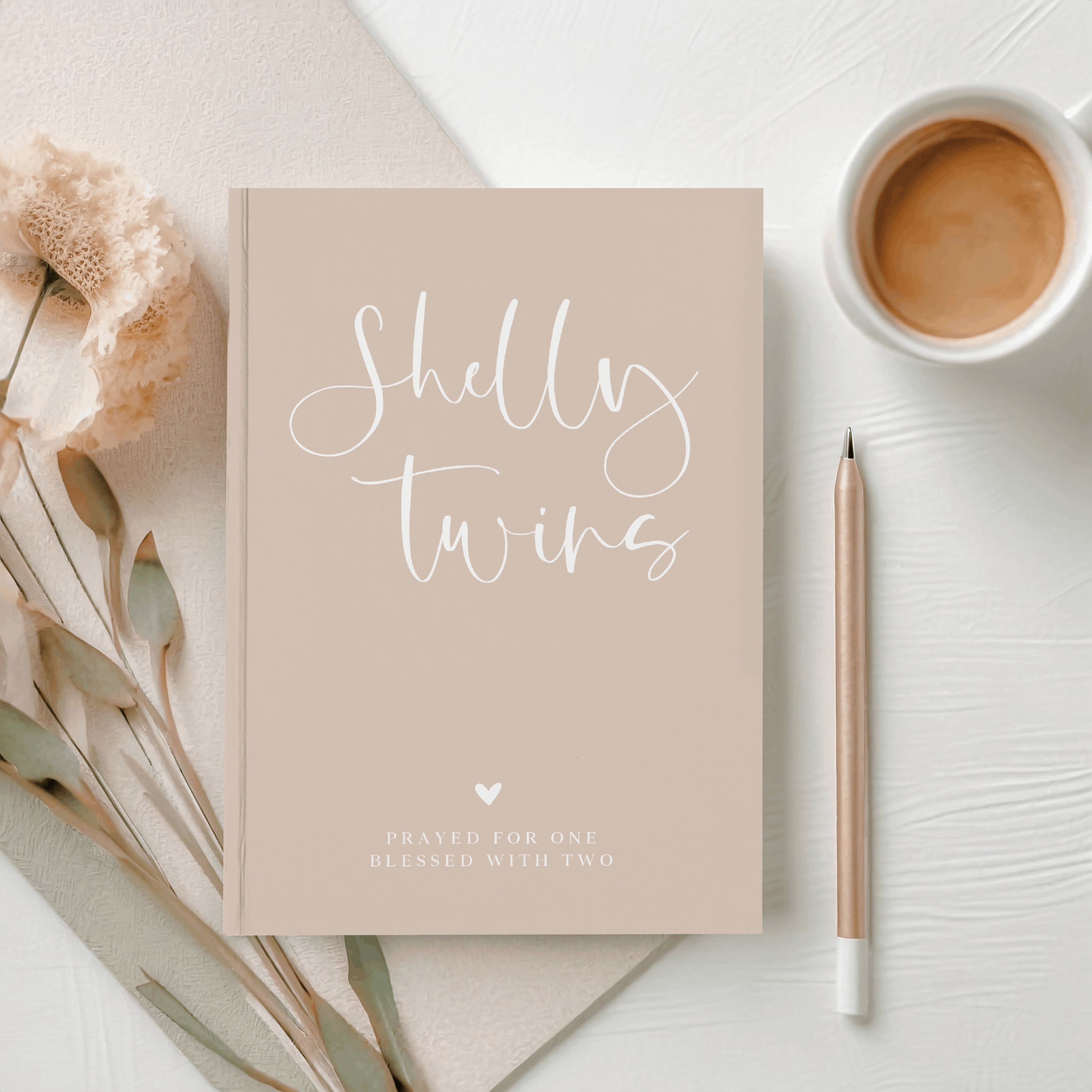 Custom Twin Pregnancy Book, Twin Pregnancy Keepsake Gifts, Expecting ...