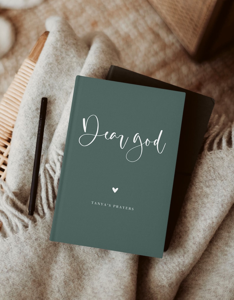 Dear God Custom Prayer Journal, Personalized Devotional Journal ...