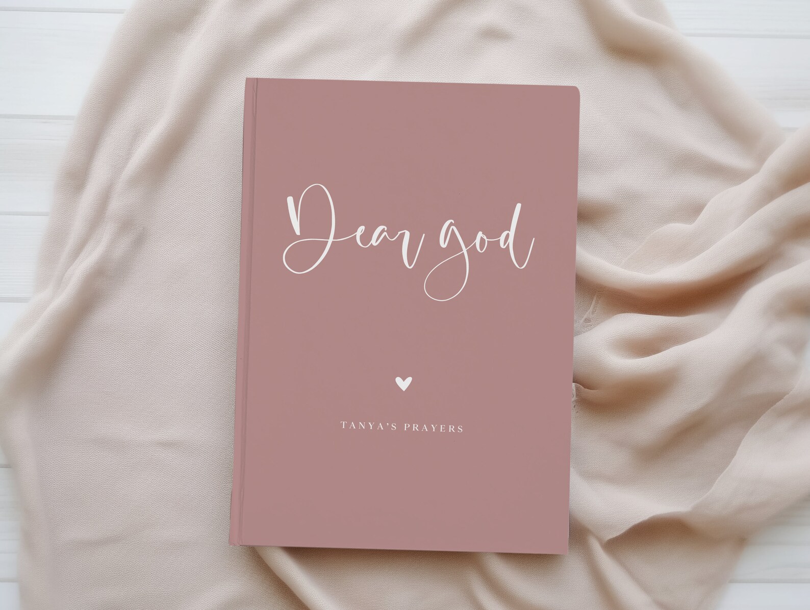 Dear God Custom Prayer Journal, Personalized Devotional Journal ...