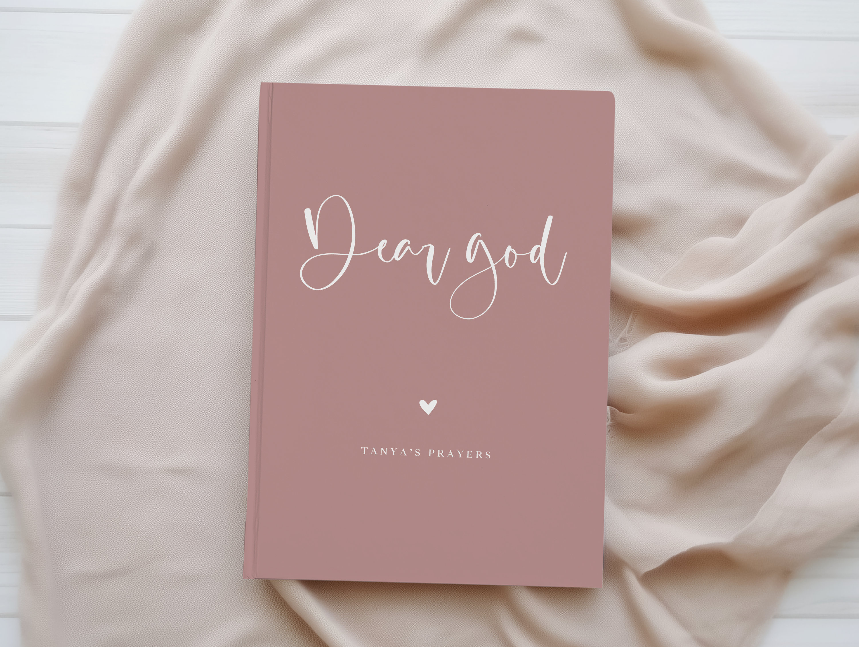 Dear God Custom Prayer Journal, Personalized Devotional Journal ...