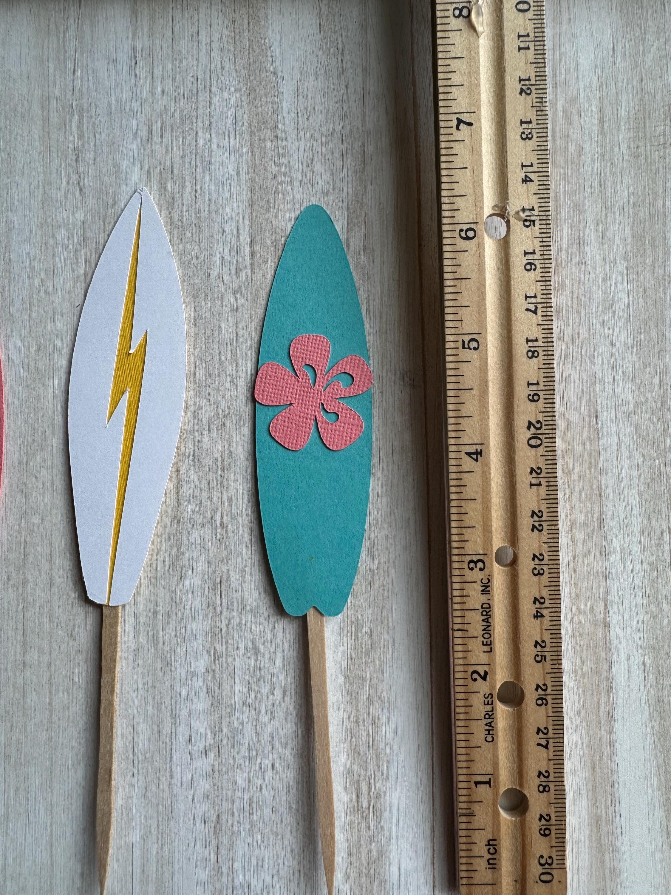Surfboard Cupcake Toppers | the Big One Birthday Toppers | Beach Baby ...