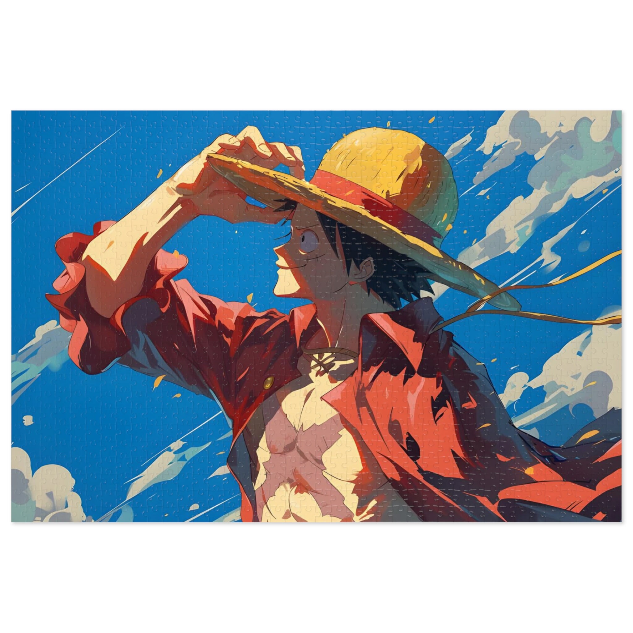 Luffy One Piece Anime Puzzle Jigsaw Adult Puzzle Anime Puzzle ...