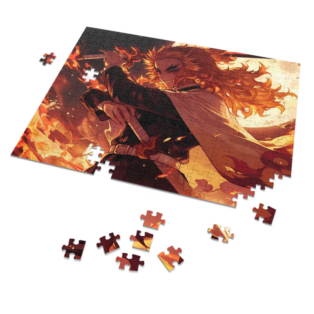 Flame Hashira Demon Slayer Inspired Anime Puzzle Jigsaw | Adult Puzzle ...