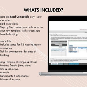 Monthly Team or Project Meeting Template | Agenda, Minutes & Actions ...