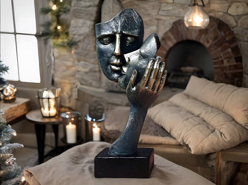 Abstract Face Sculpture Renaissance Statues Bust Statues Figurines ...