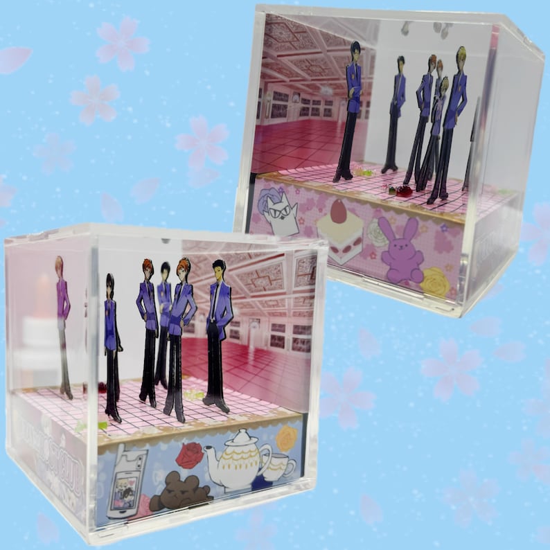 Ouran High School Host Club “club Room” 3D Cube Diorama - Etsy