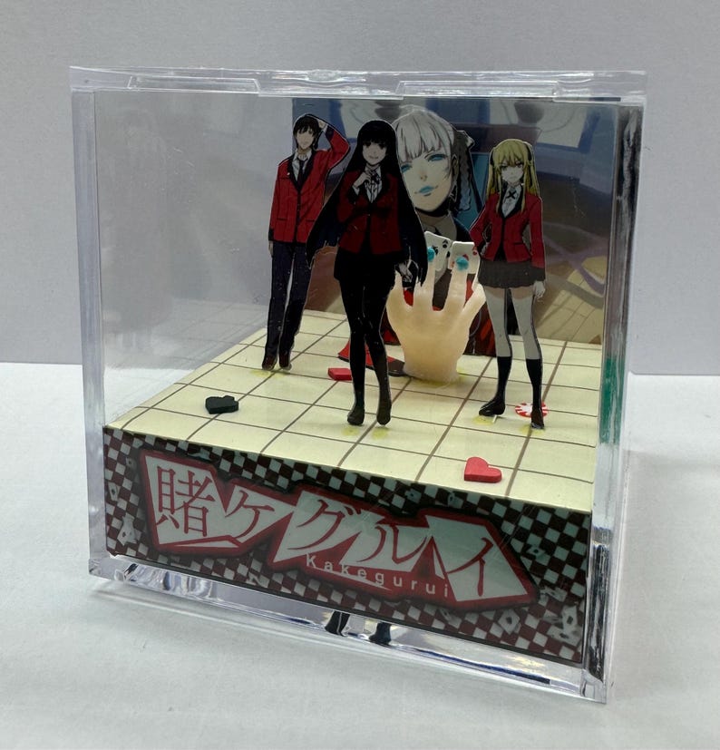 Kakegurui “final Hand” 3D Cube Diorama - Etsy