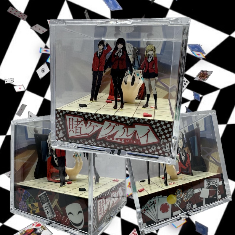 Kakegurui “final Hand” 3D Cube Diorama - Etsy