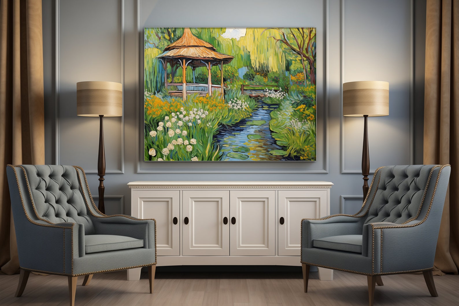 Vincent Van Gogh's, Garden Gazebo | Colorful Journeys 1-153 | Raised ...