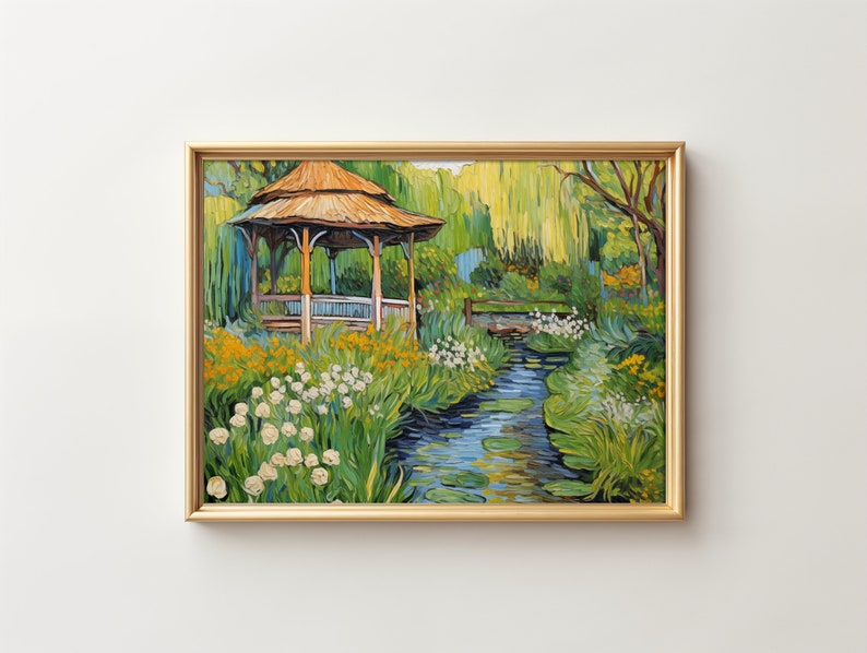 Vincent Van Gogh's, Garden Gazebo | Colorful Journeys 1-153 | Raised ...