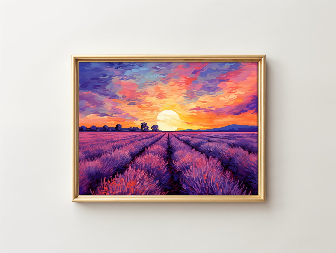 Lavender Field Colorful Journeys Art 1-128 Flower Bouquet, Artful Field ...