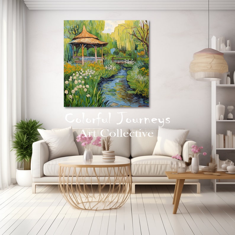 Vincent Van Gogh's, Garden Gazebo | Colorful Journeys 1-153 | Raised ...