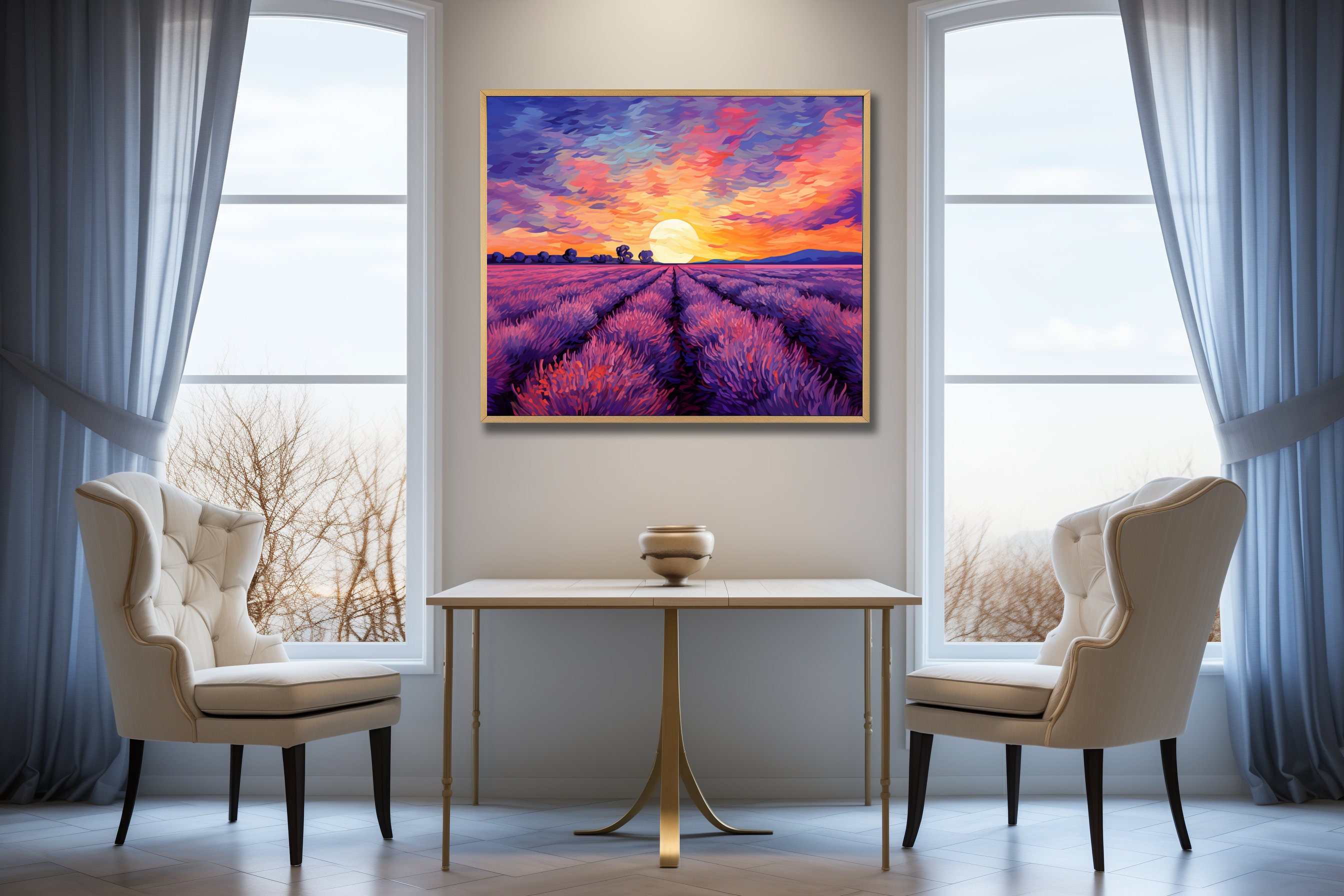 Lavender Field Colorful Journeys Art 1-128 Flower Bouquet, Artful Field ...