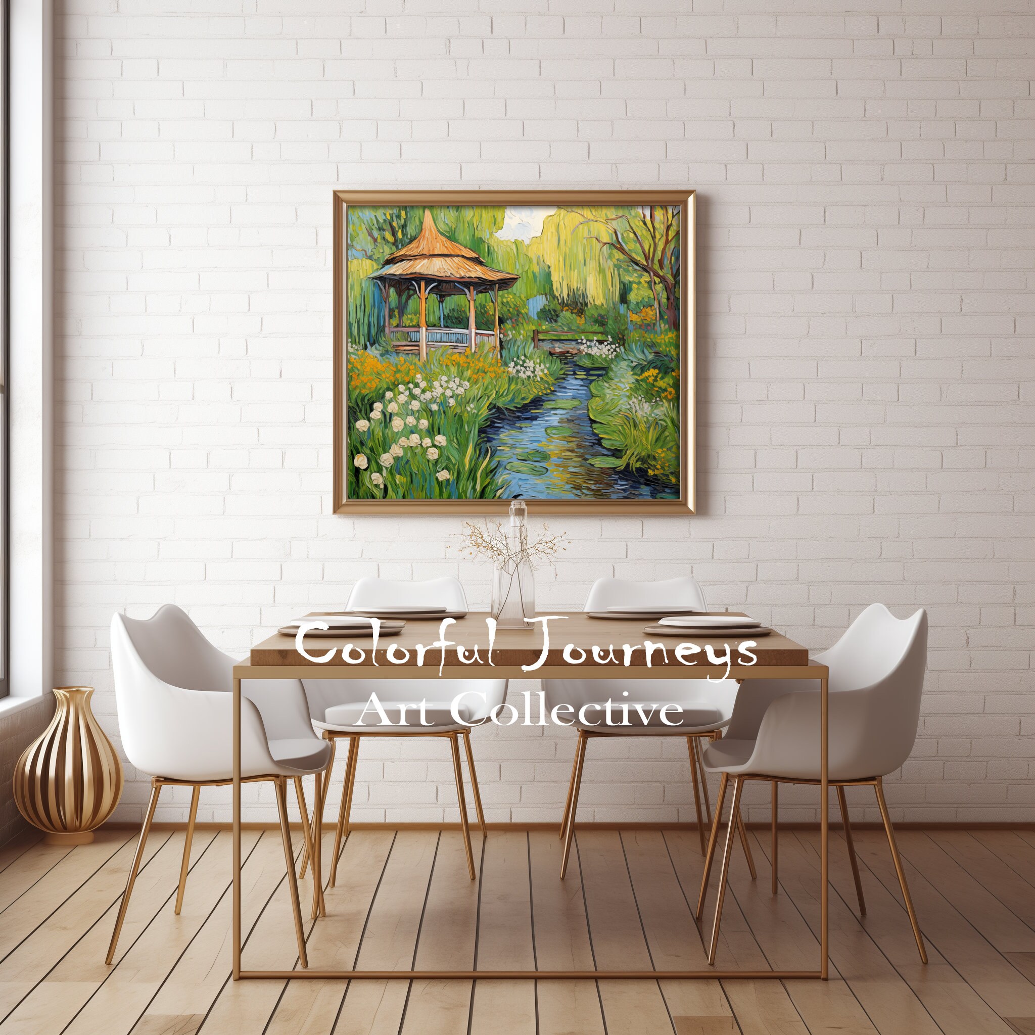 Vincent Van Gogh's, Garden Gazebo | Colorful Journeys 1-153 | Raised ...