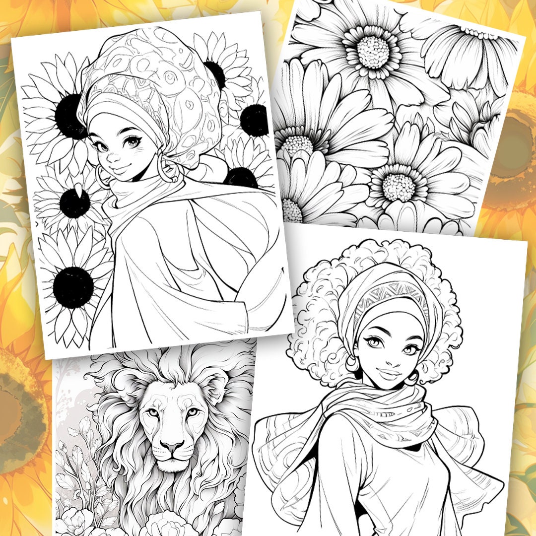 Modest Princess - 20 Coloring Pages | Kids Coloring Book, Black Kids ...