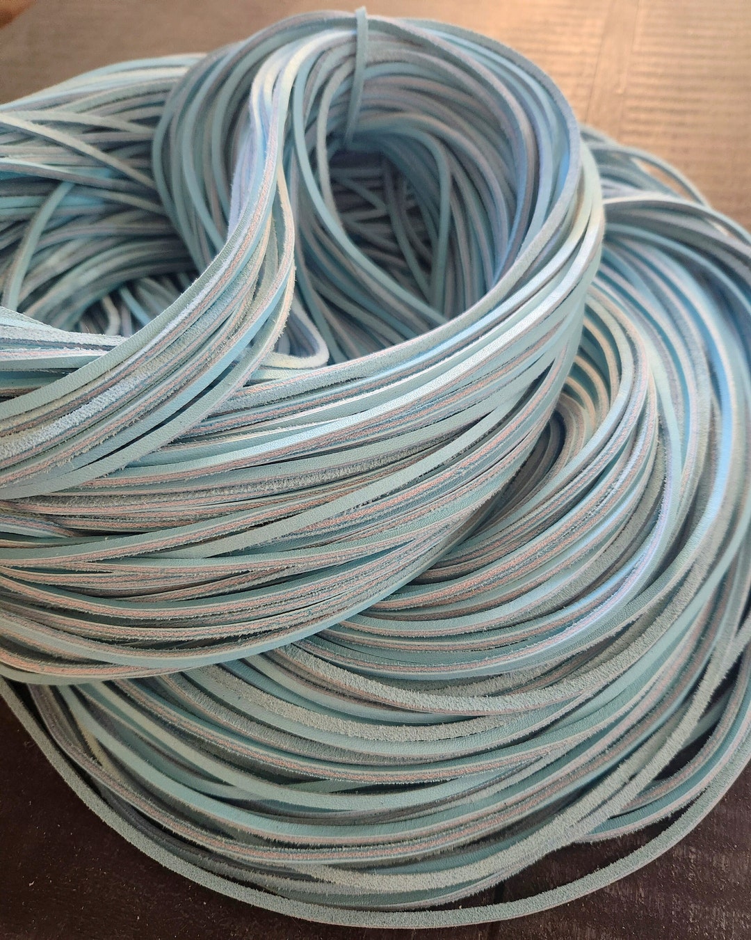 Genuine Leather Lacing 3mm X 3mm Square. Extra Strong 108" Long. One ...