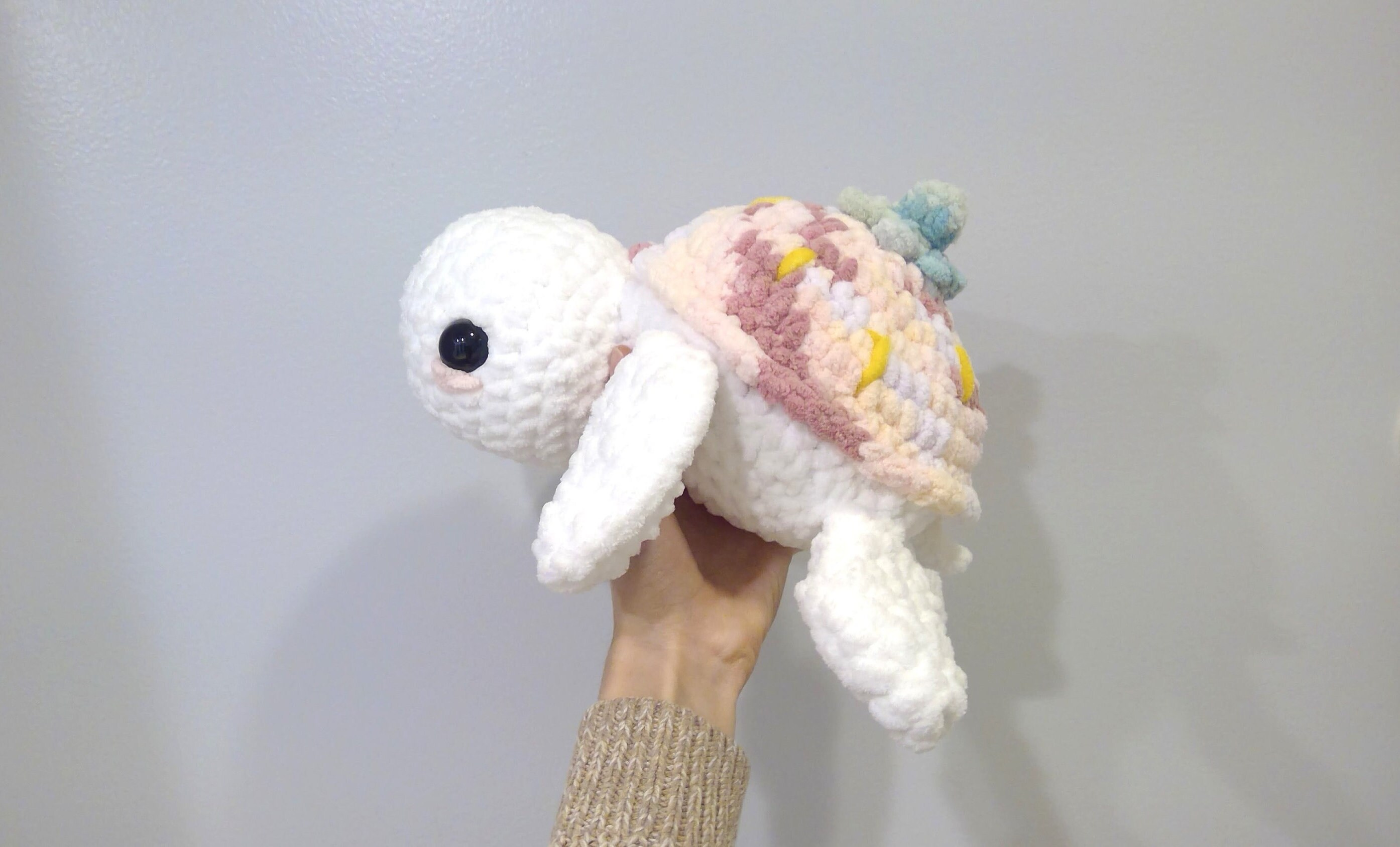 Large Strawberry Turtle Crochet - Etsy