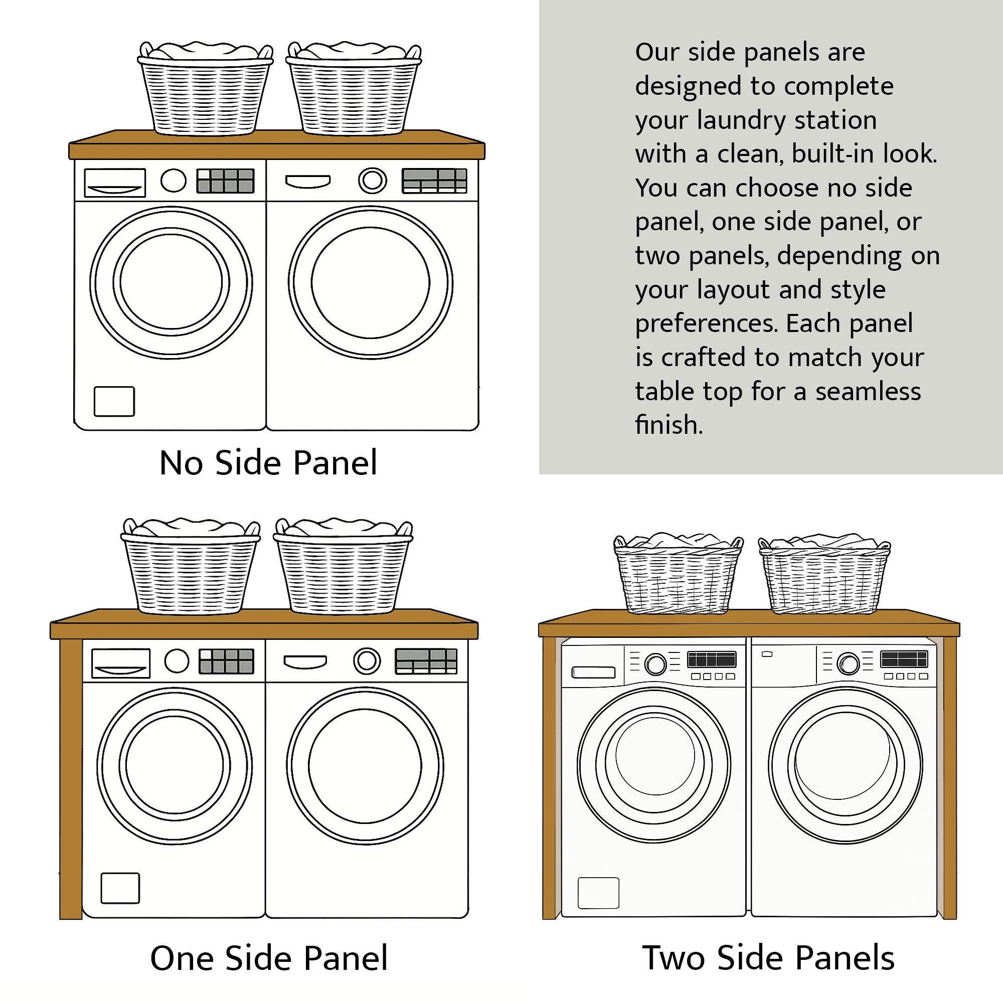 Washer and Dryer Countertop – Custom Laundry Room Table - Etsy
