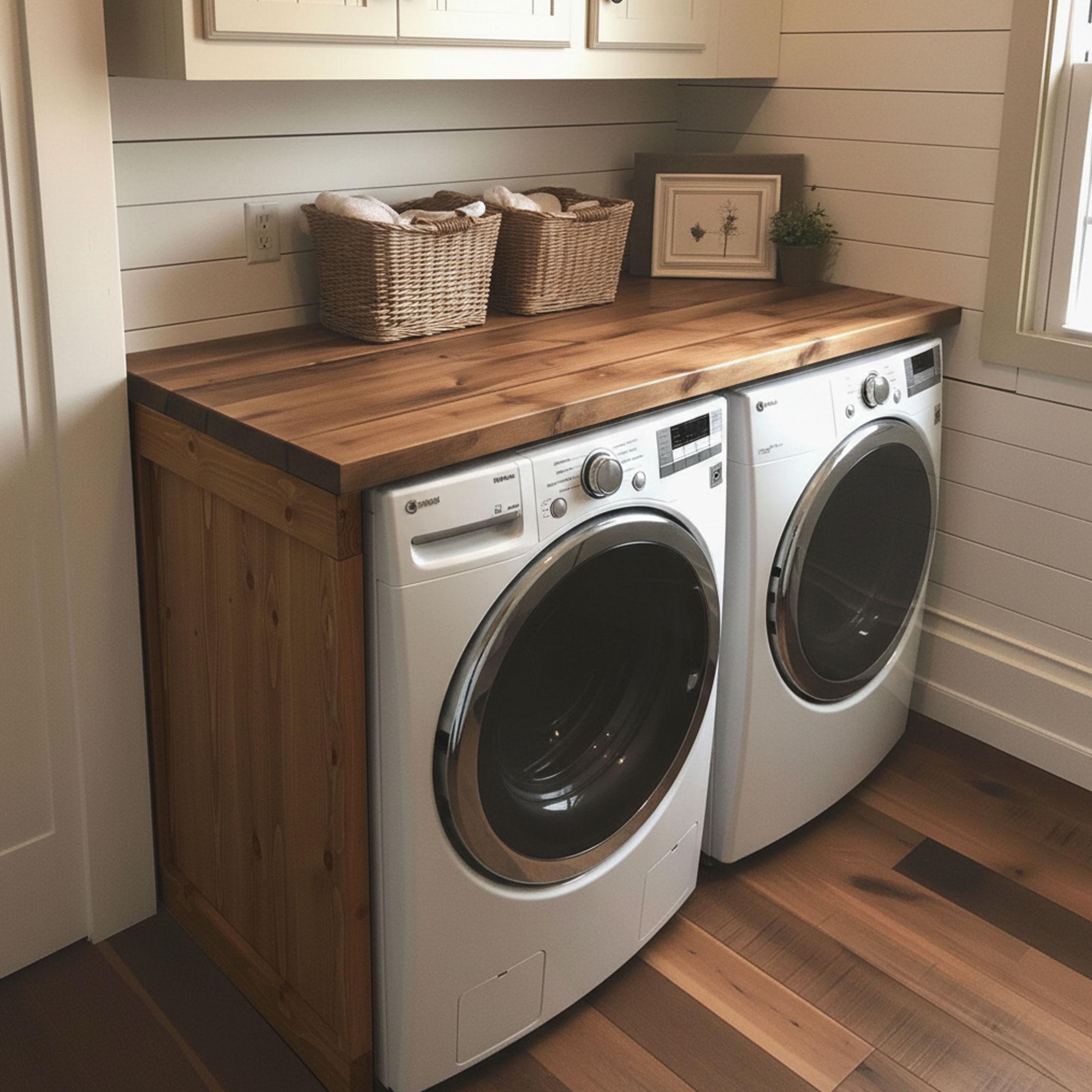 Washer and Dryer Countertop, Custom Laundry Room Table Top - Etsy