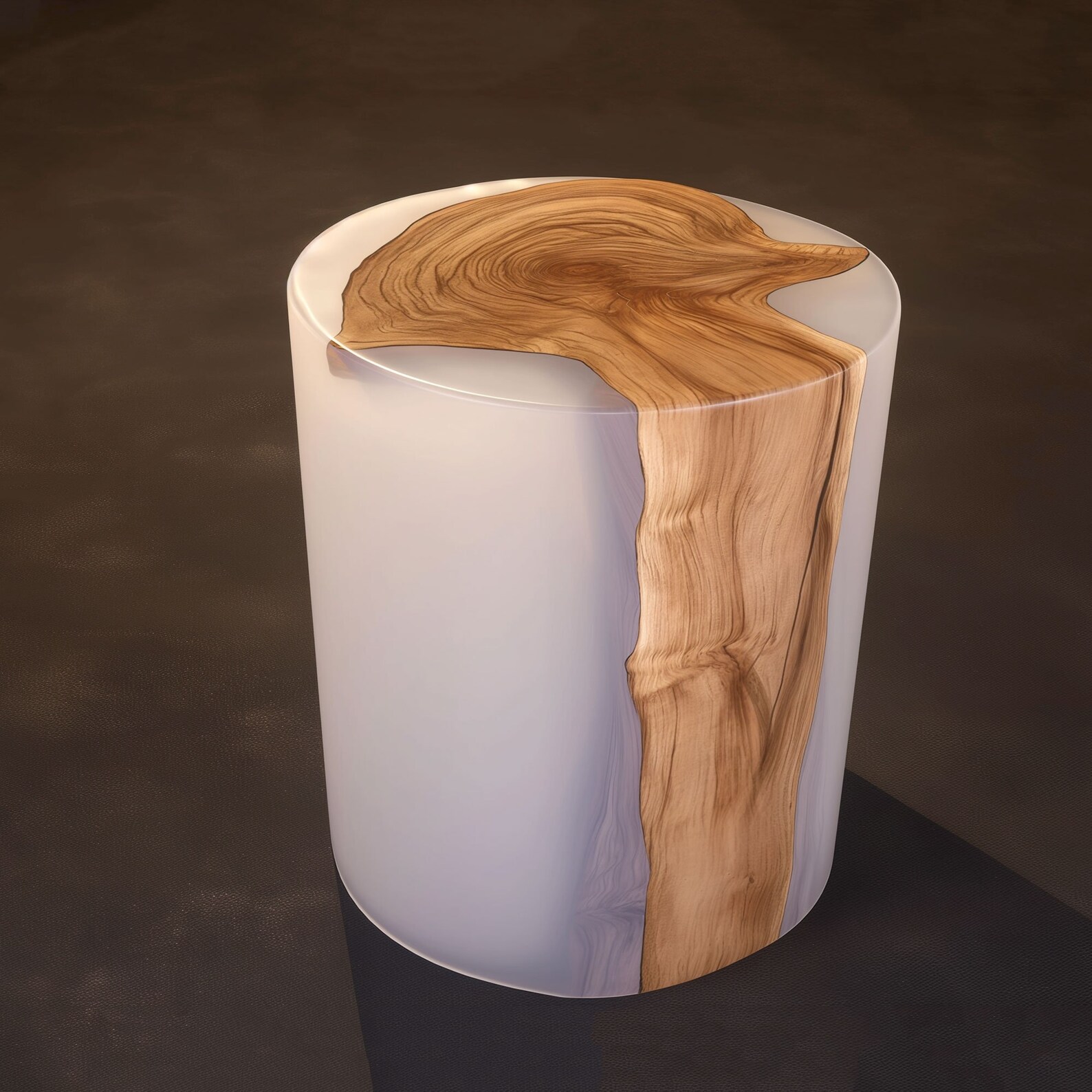 Stools Exotic Wood & Epoxy, Custom Colors Available - Etsy