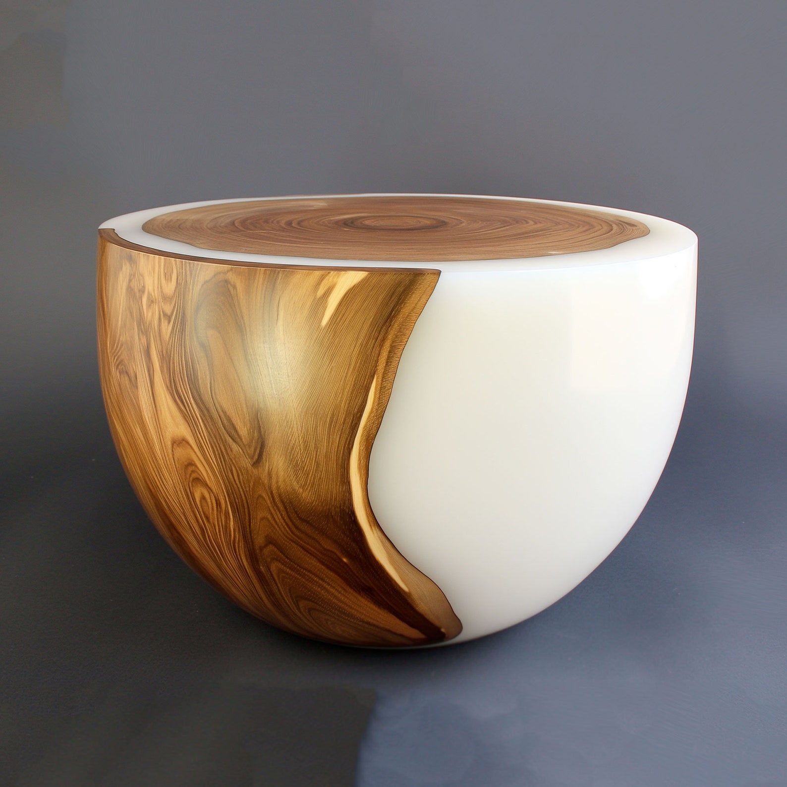 Stools Exotic Wood & Epoxy, Custom Colors Available - Etsy