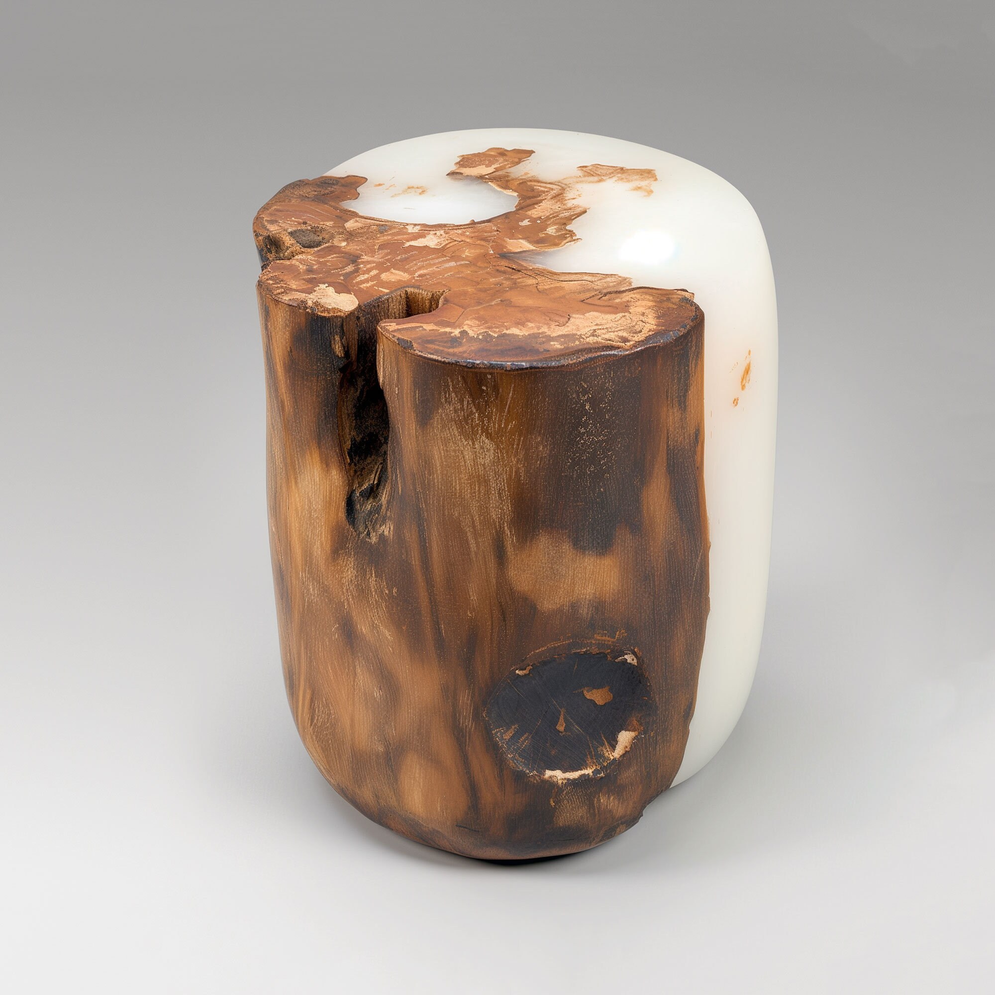 Stools Exotic Wood & Epoxy, Custom Colors Available - Etsy