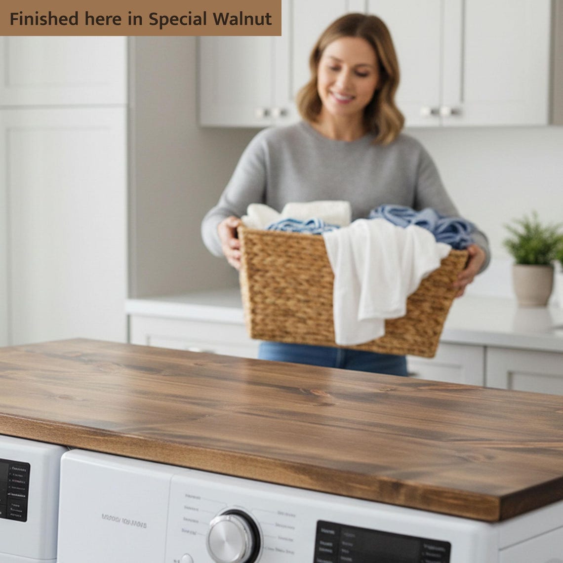 Washer and Dryer Countertop – Custom Laundry Room Table - Etsy