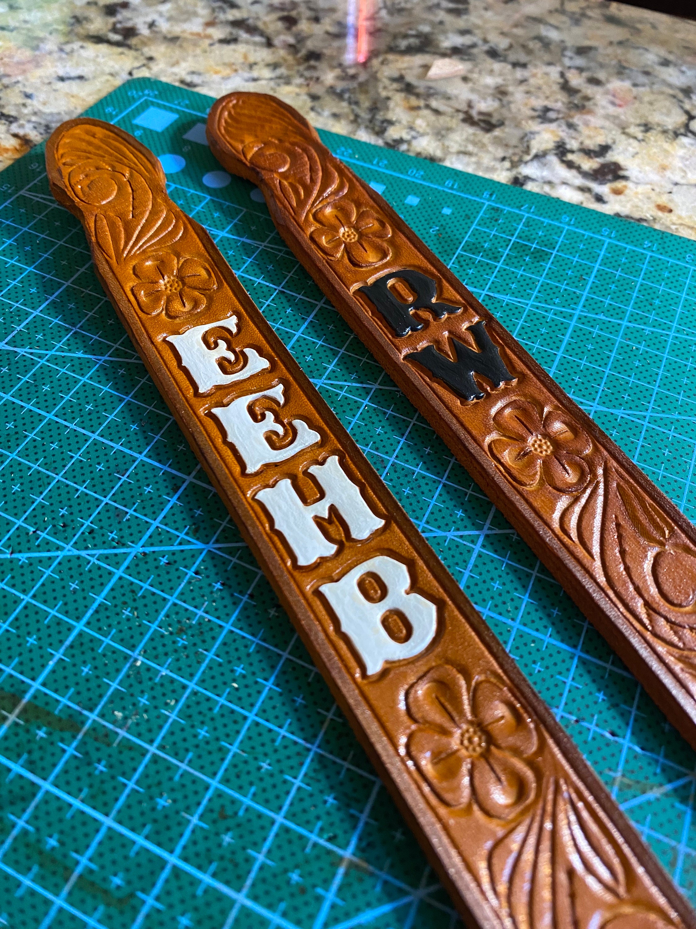 Custom Western Leather Keychain Strap - Etsy