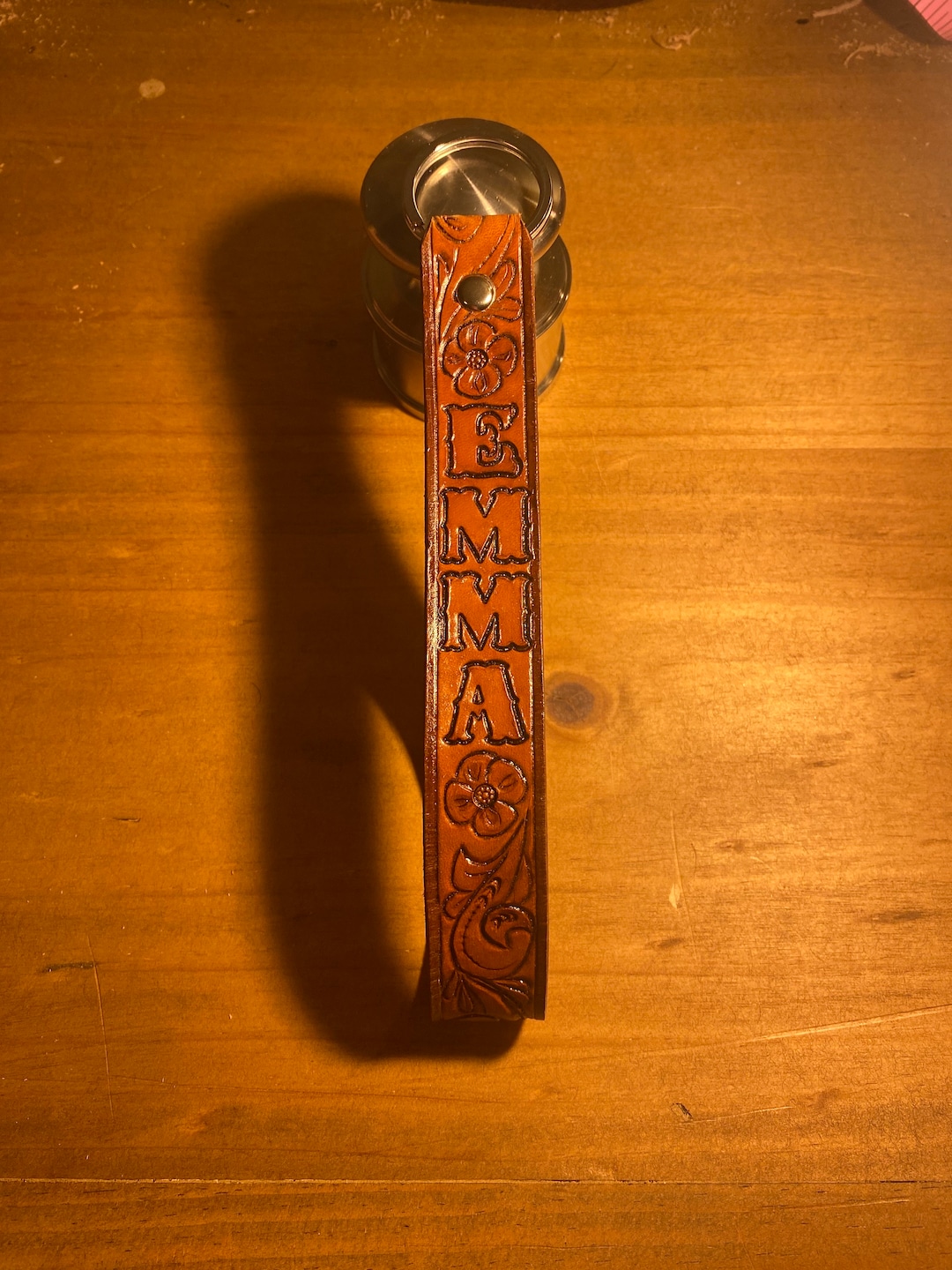 Custom Western Leather Keychain Strap - Etsy