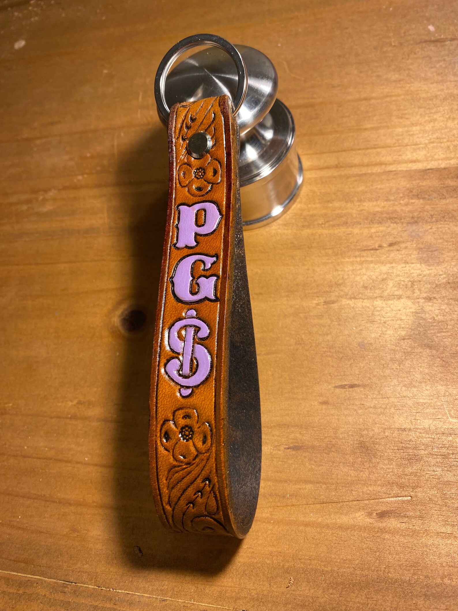 Custom Western Leather Keychain Strap - Etsy