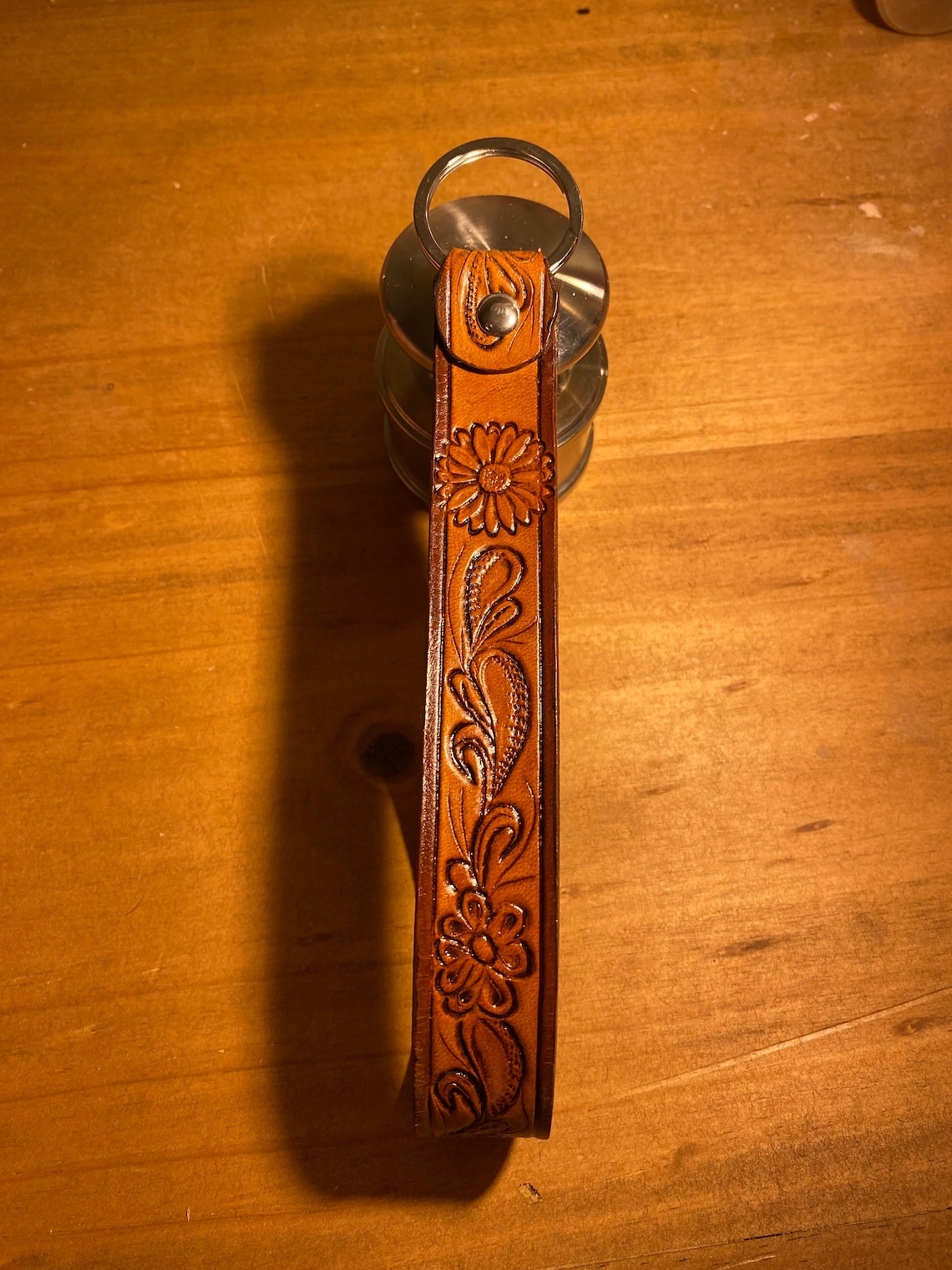Custom Western Leather Keychain Strap - Etsy