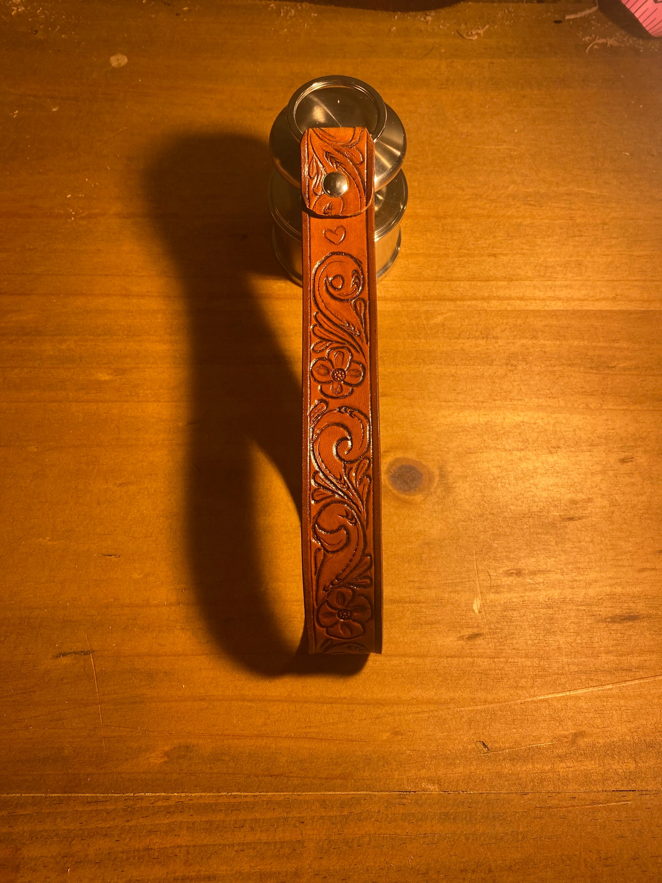 Custom Western Leather Keychain Strap - Etsy