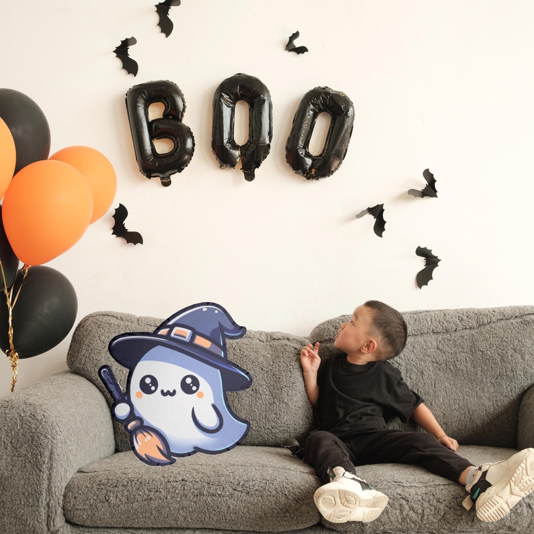 Boo Ghost Witch Plushie 20in Custom Shaped Pillows Home Decor Cute Cool ...