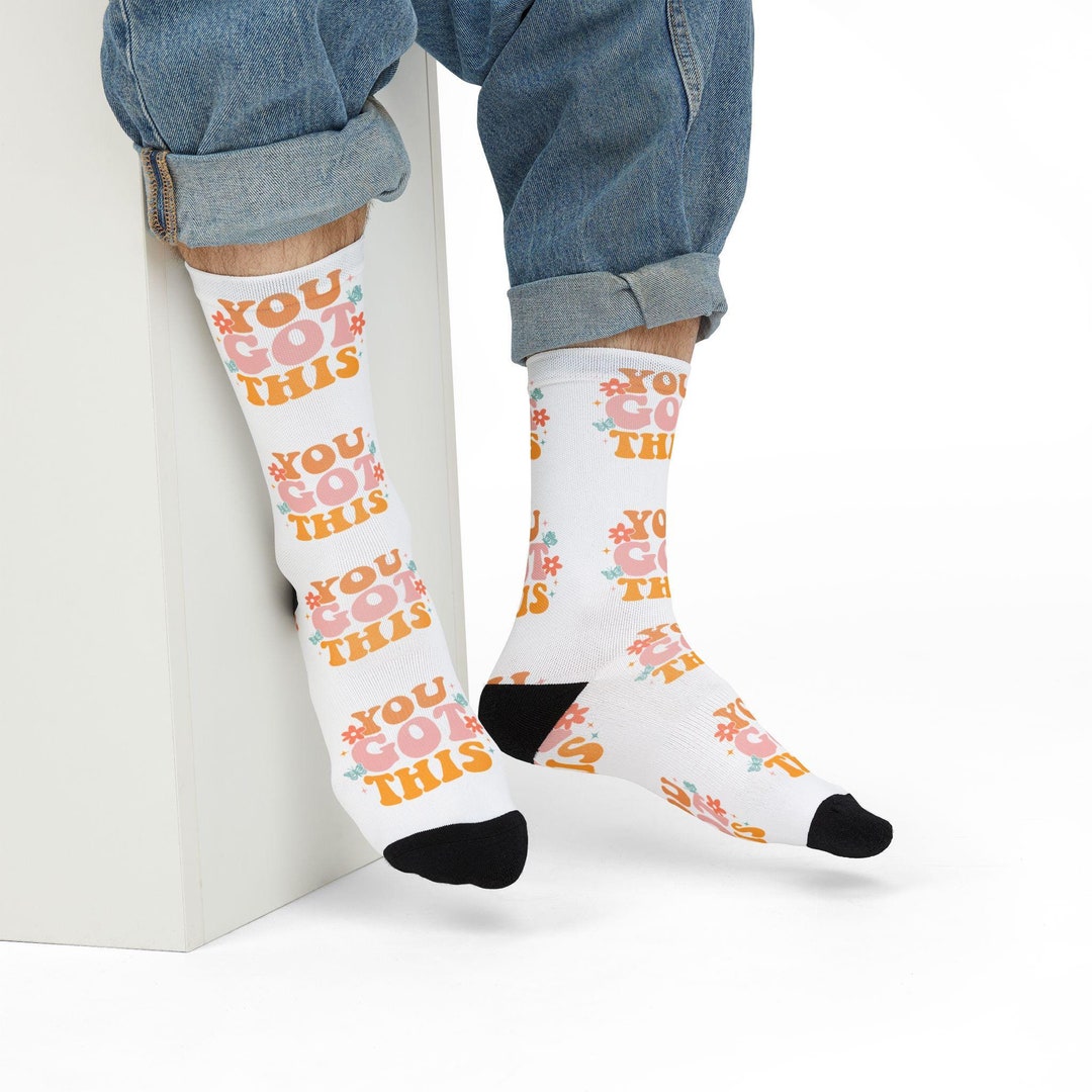 You Got This Socks Affirm Mental Health Awareness Socks, Be Mindful ...