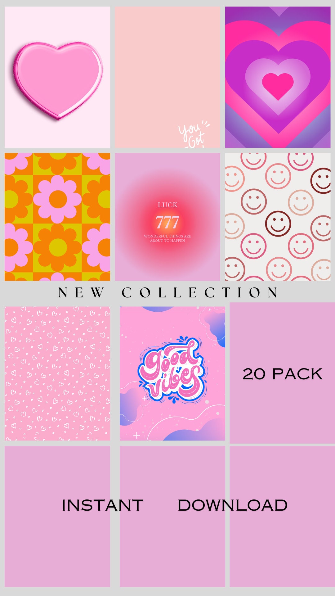 Barbie Pink Wallpaper - Digital 20 Pack - Etsy