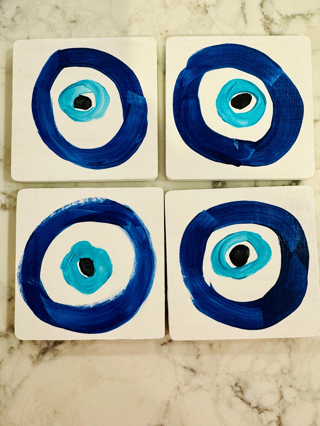 Evil Eye Coasters - Etsy