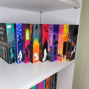 Throne of Glass Series by Sarah J Mass Sprayed Edge Book, Stenciled ...