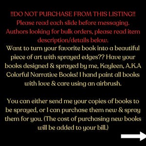 Custom Sprayed Edge Book, Stenciled Edges, Fore Edge Painting, Special ...