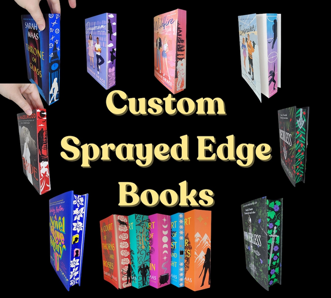 Custom Sprayed Edge Book, Stenciled Edges, Fore Edge Painting, Special ...