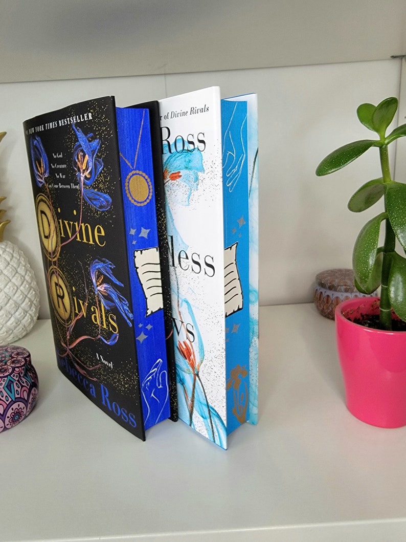 Divine Rivals & Ruthless Vows Book Set With Sprayed Edges, Stenciled ...