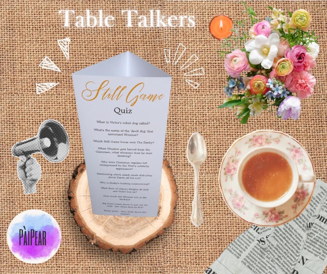 Editable Table Talker Template | A4 Foldable Sign | Canva Printable for ...