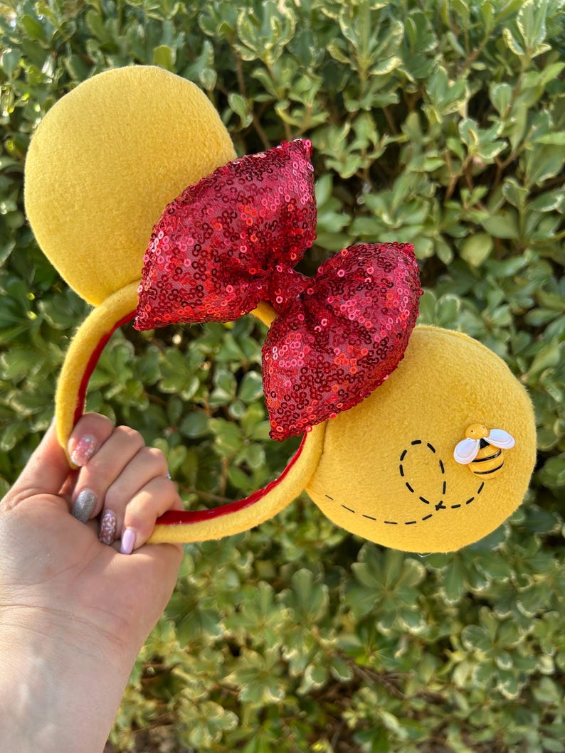 Pooh Ears, Winnie the Pooh Inspired Ears, Bear Ears, Honey Ears - Etsy