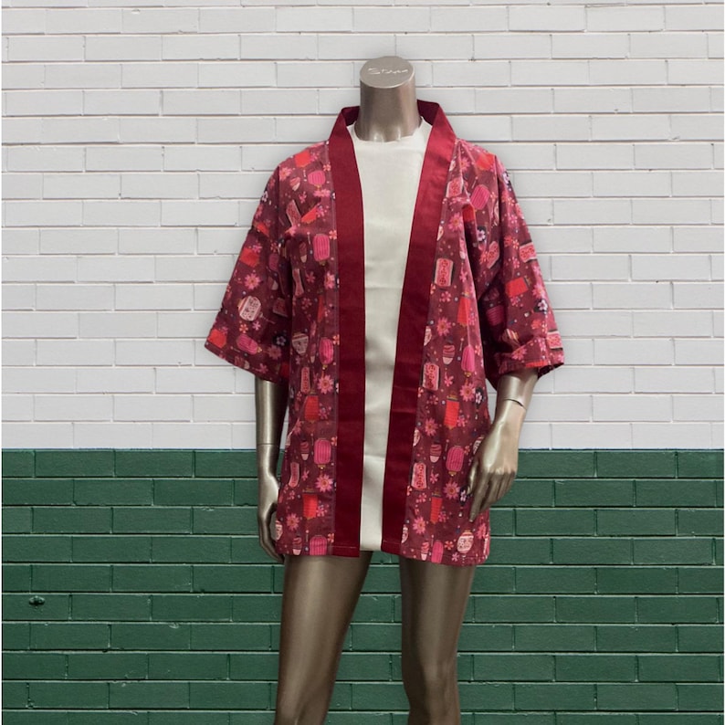 HAPPI COAT / Haori / Kimono Jacket Lantern Cotton. Worn at Festivals ...