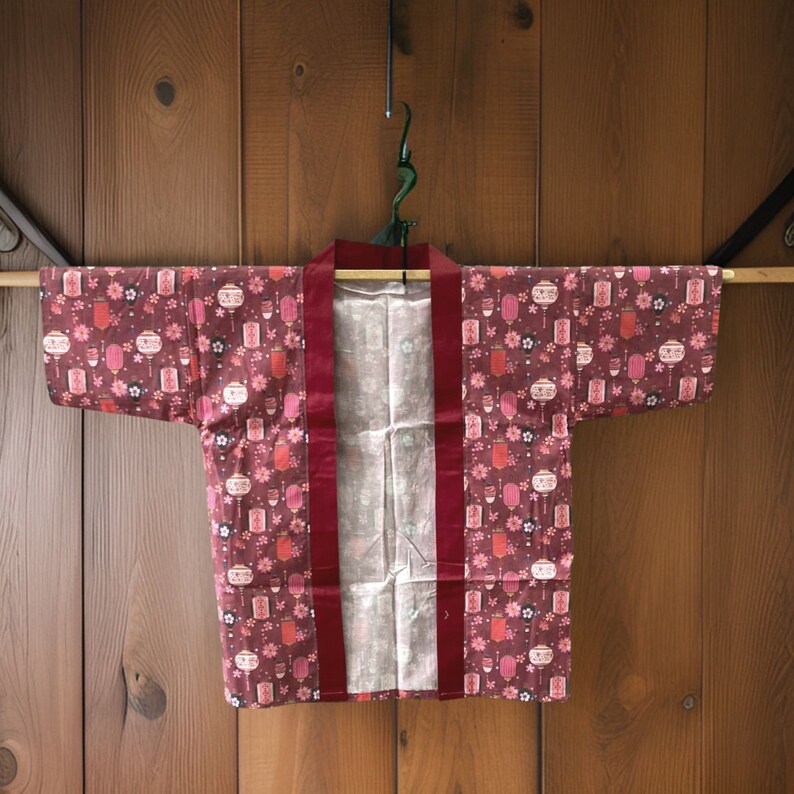 HAPPI COAT / Haori / Kimono Jacket Lantern Cotton. Worn at Festivals ...